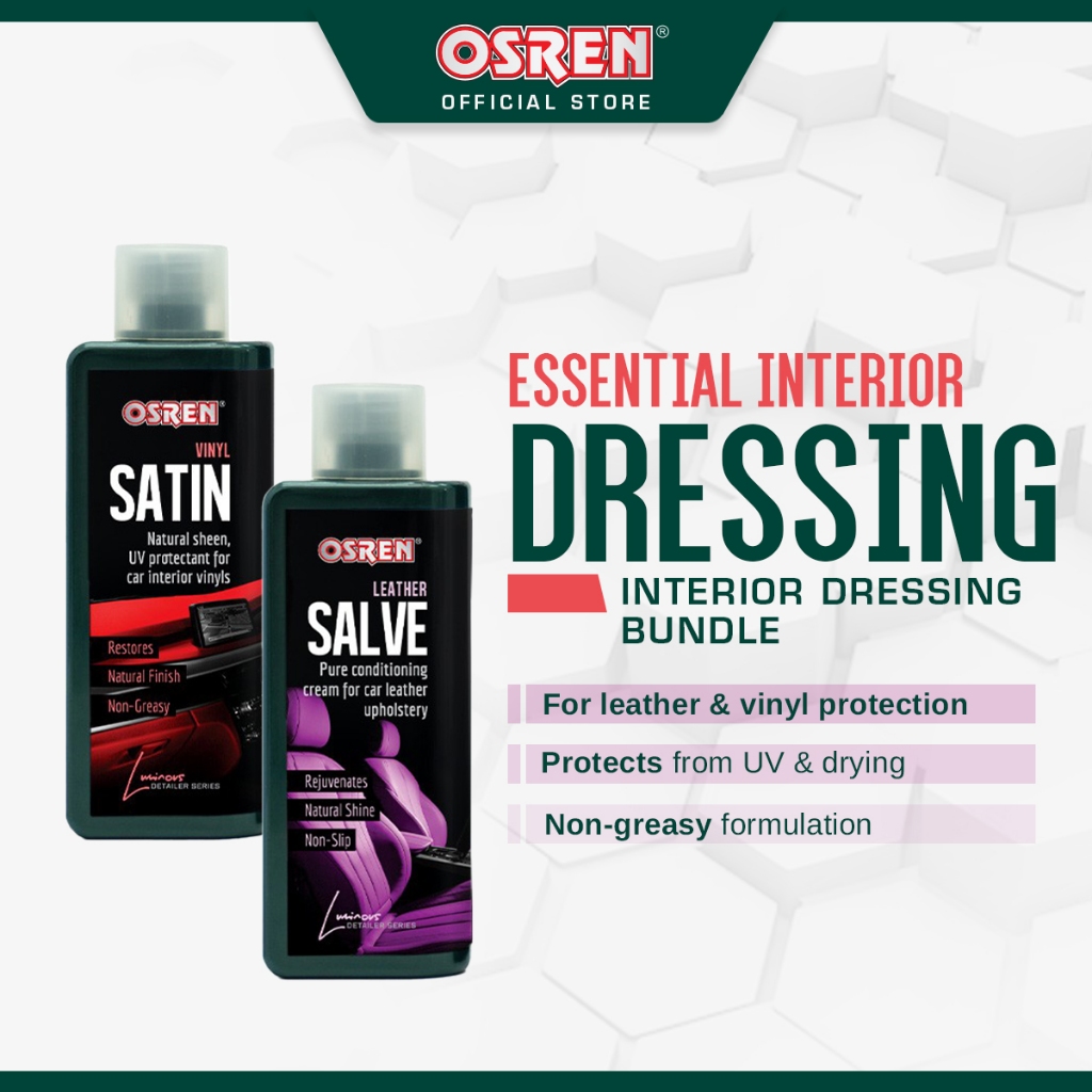 OSREN Luminous Essential Interior Dressing - Vinyl and Leather Dressing ...