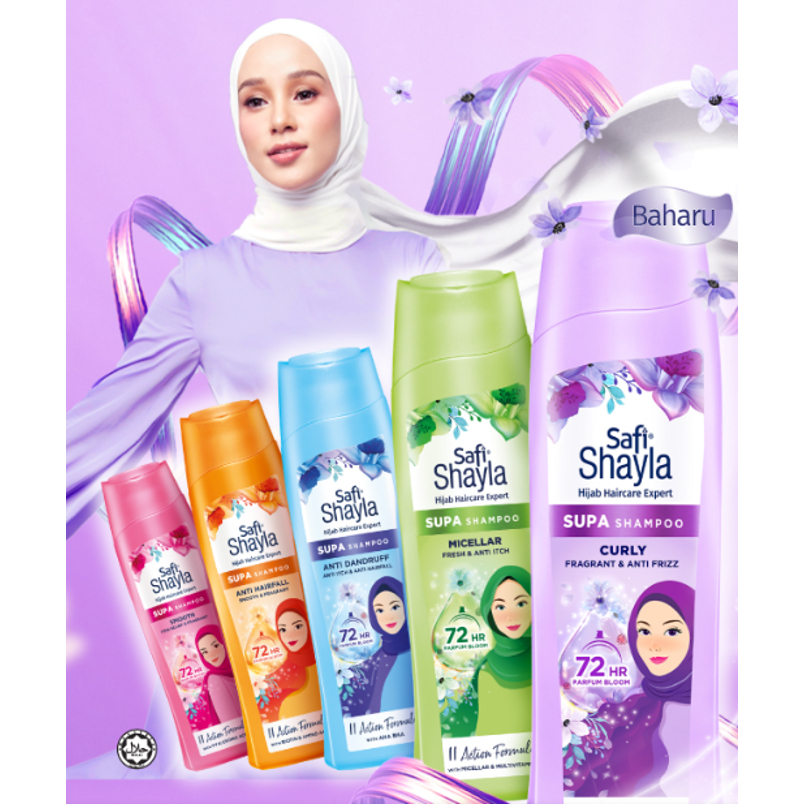 SAFI Supa Anti Hair Fall Shampoo 300g(Smooth/Curly & Anti Frizz/Anti ...