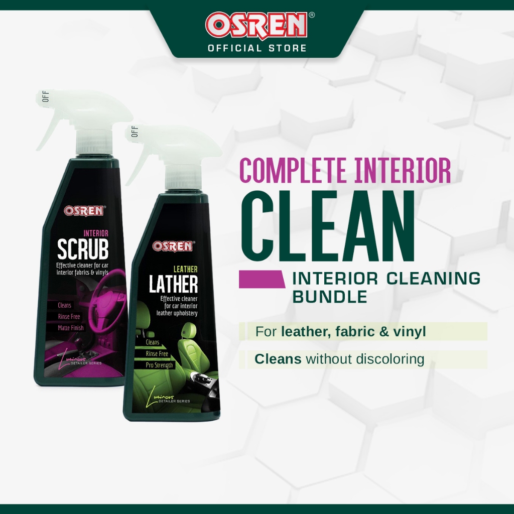 OSREN Luminous Complete Interior Clean - Fabric & Leather Cleaner ...