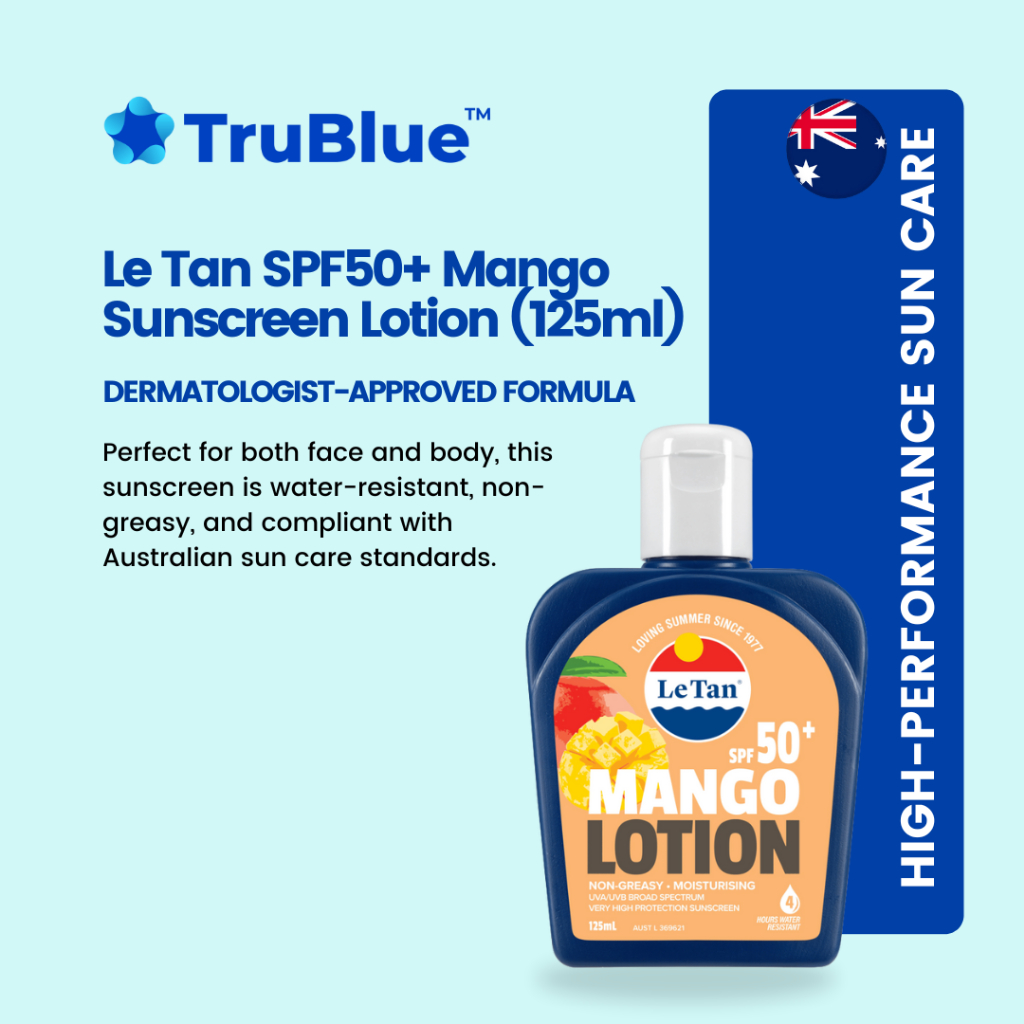 Le Tan SPF50+ Mango Sunscreen Lotion (125ml) | Shopee Malaysia