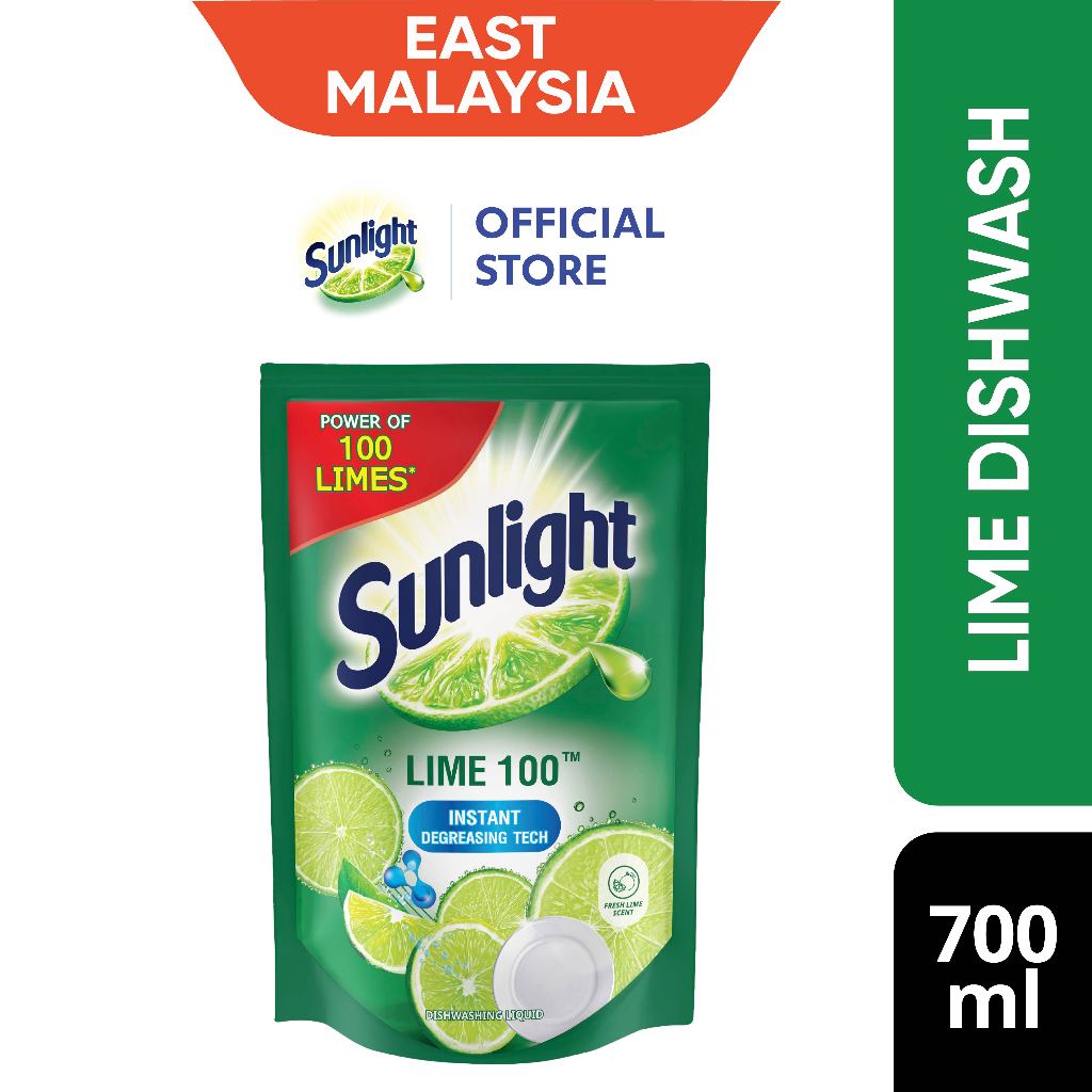 [East Malaysia] Sunlight Dishwash Liquid Lime Refill (700ml) | Shopee ...