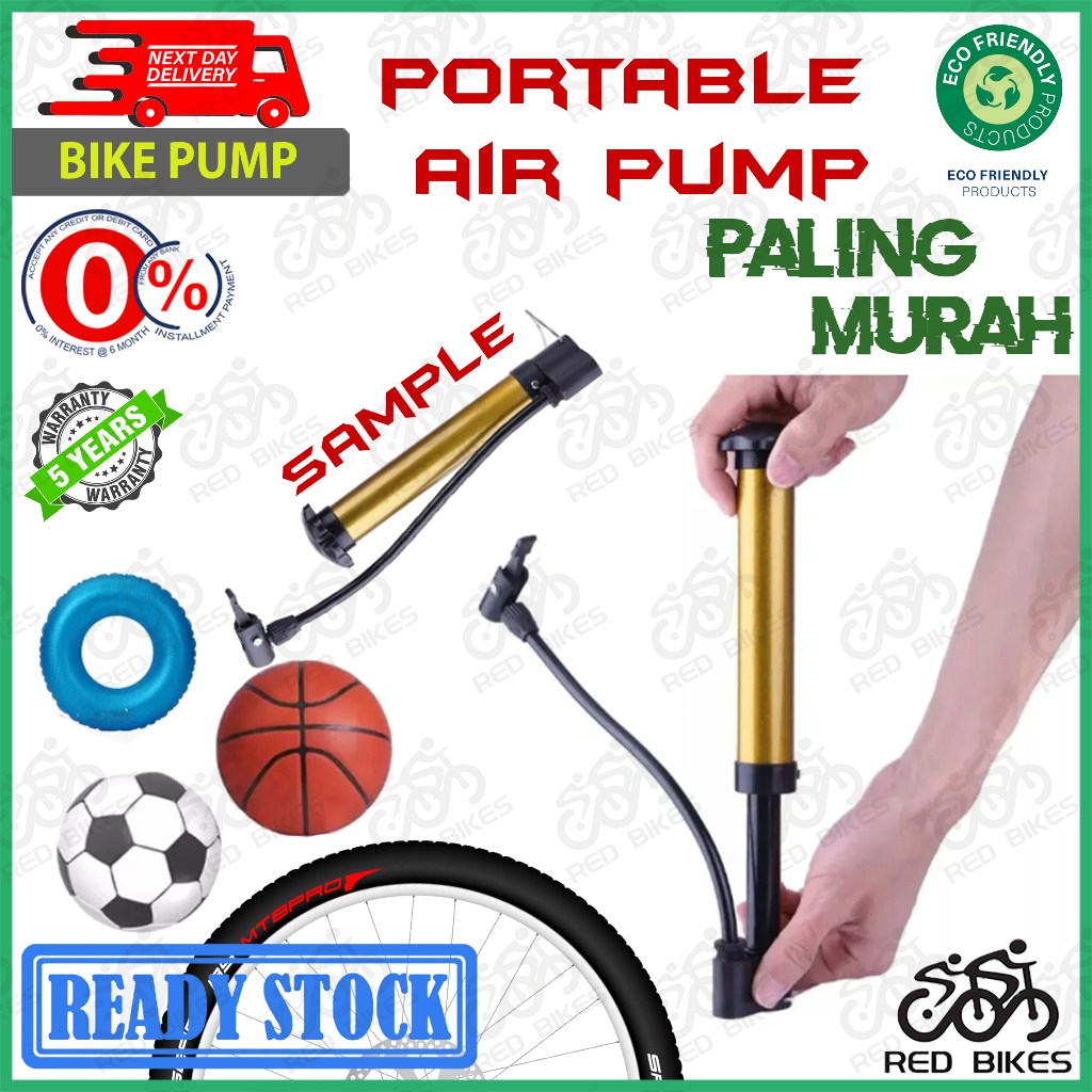 Hand Pump Manual Hand Air Pump Ball Hand Pump / Pam Angin Bicycle ...