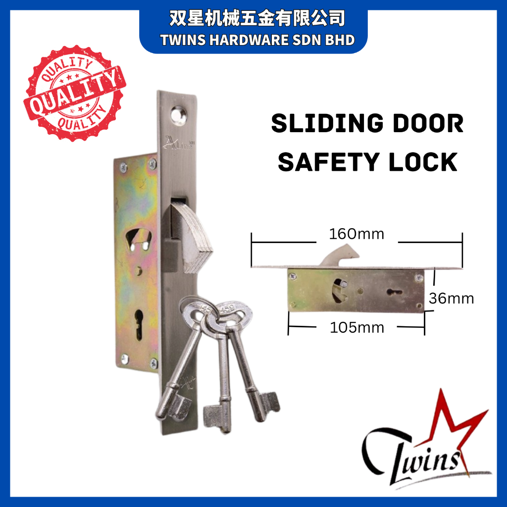 Sliding Door Safety Lock Aline 推门锁KUNCI LOCK HOOK LOCK 1689 Pintu Pagar ...