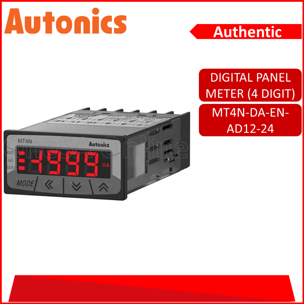 AUTONICS DIGITAL PANEL METER (4 DIGIT)AC/DC12-24V DC AMPERE INDICATOR ...