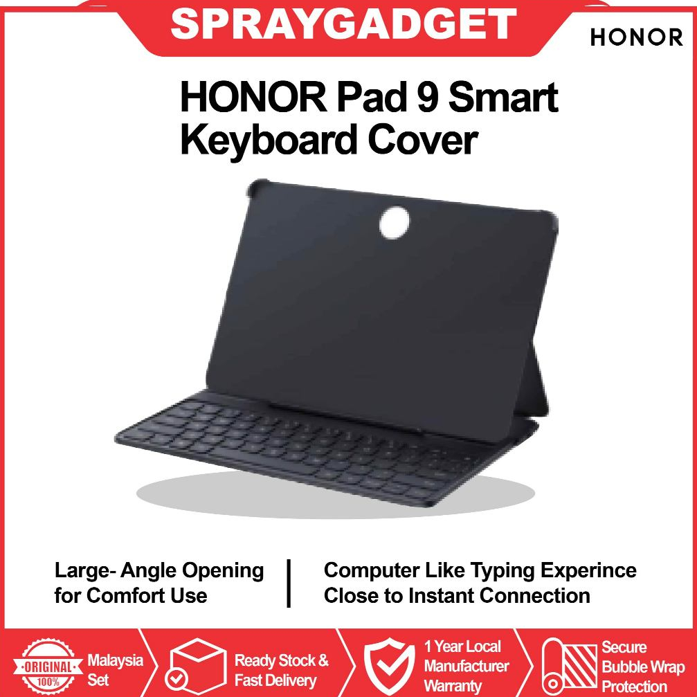 [Original] HONOR Pad 9 Smart Bluetooth Keyboard Cover | Shopee Malaysia