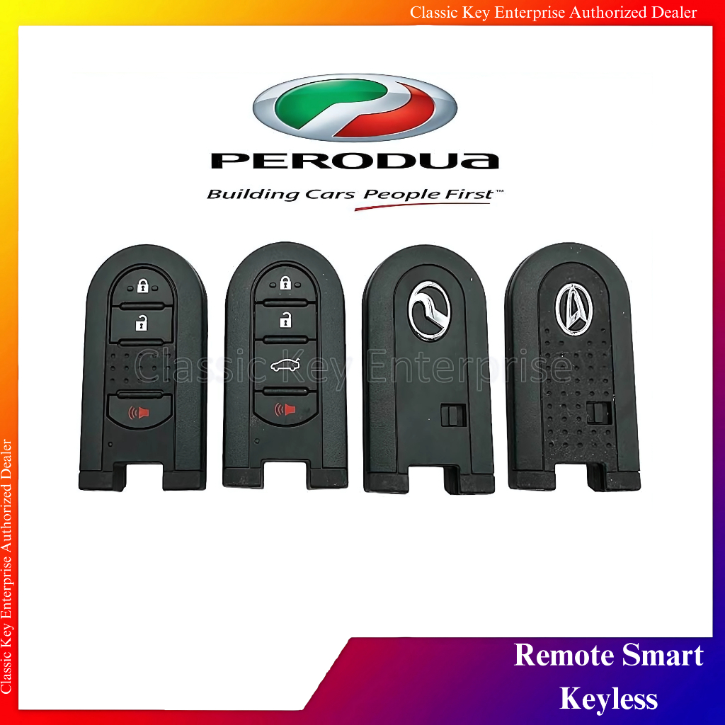 Perodua Smart Key Remote for Myvi Bezza Axia Aruz (3 Button / 4 Button ...