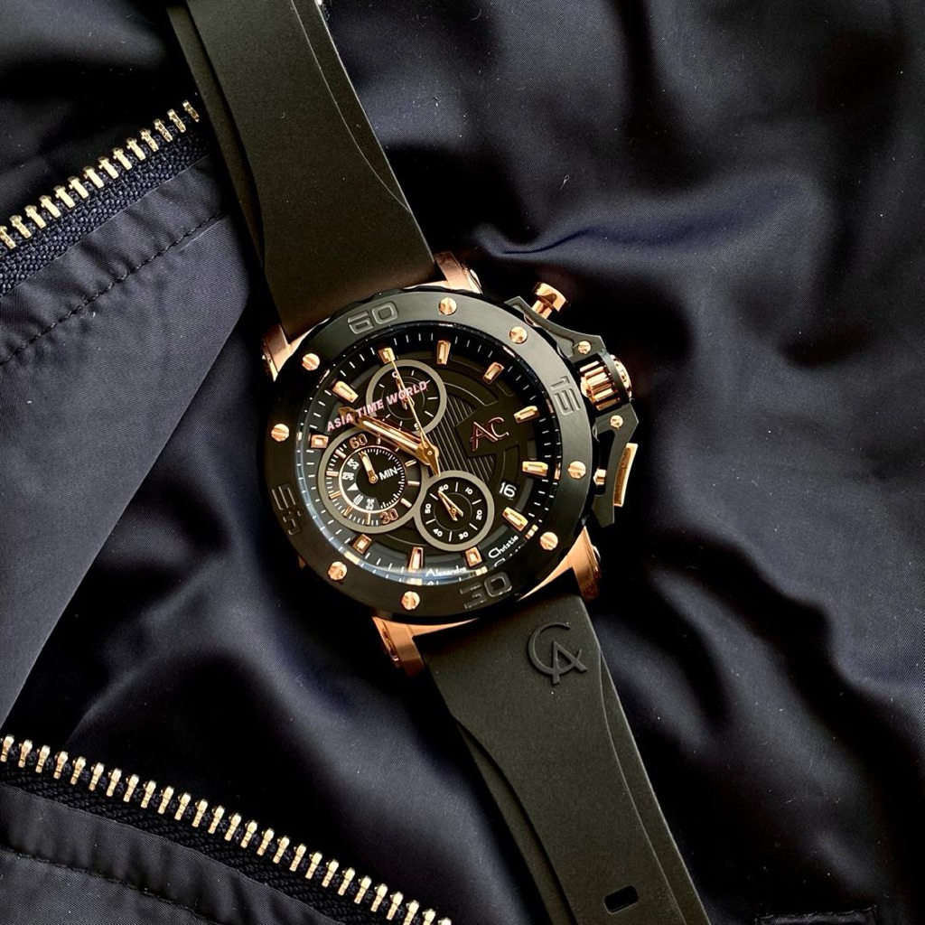 [Original] 9205 MCRBRBA Alexandre Christie Chronograph Men Watch with ...