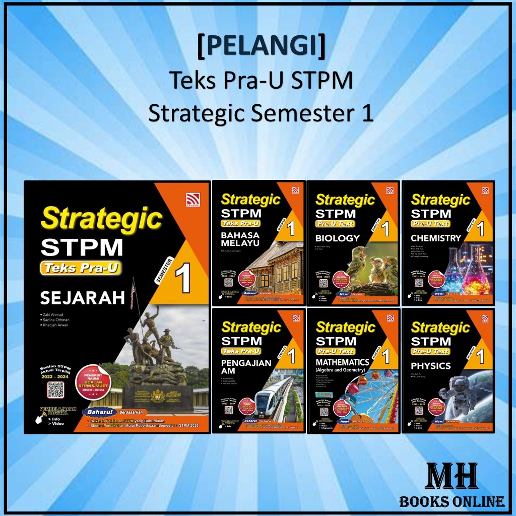 [MH] PELANGI - Teks Pra-U STPM Strategic Semester 1 (Skema Pentaksiran 2026) | Shopee Malaysia