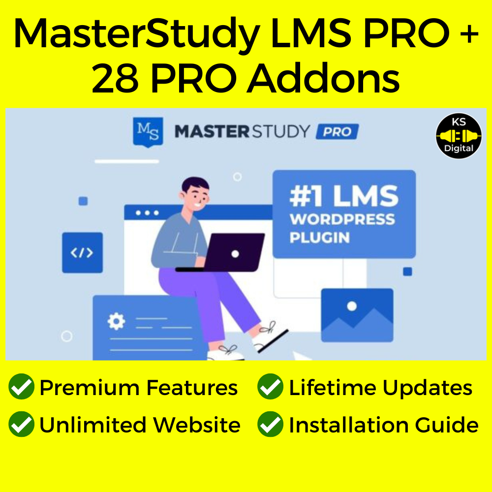 [Latest] MasterStudy LMS Pro + 28 Pro Addons (Free Updates + Premium ...