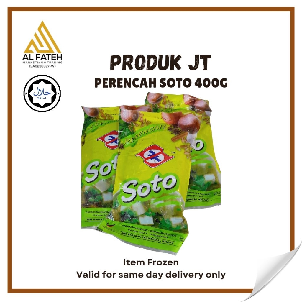 [ITEM FROZEN] JT Pes Soto 400g / produk Bumiputera | Shopee Malaysia