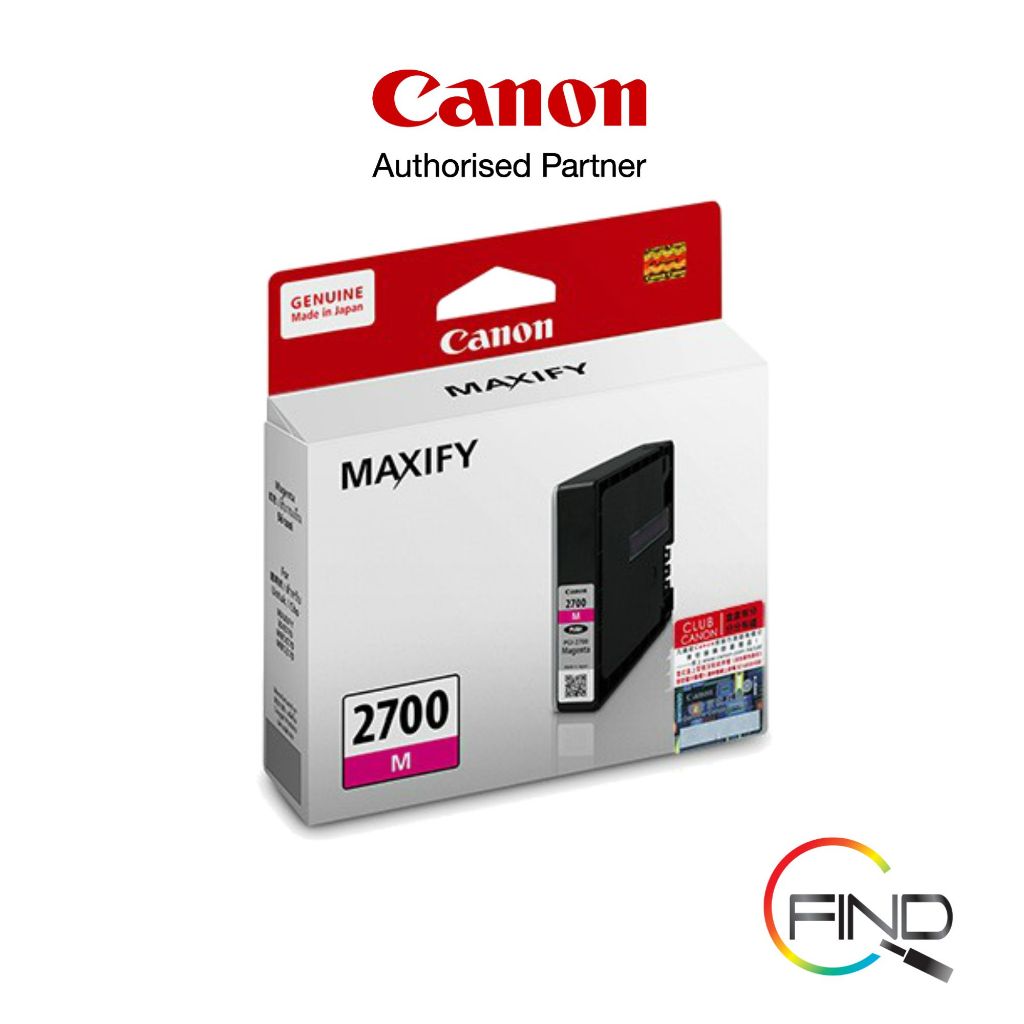 Canon PGI-2700 Magenta Cartridge (9ml) For MAXIFY iB4070/iB4170/MB5070 ...