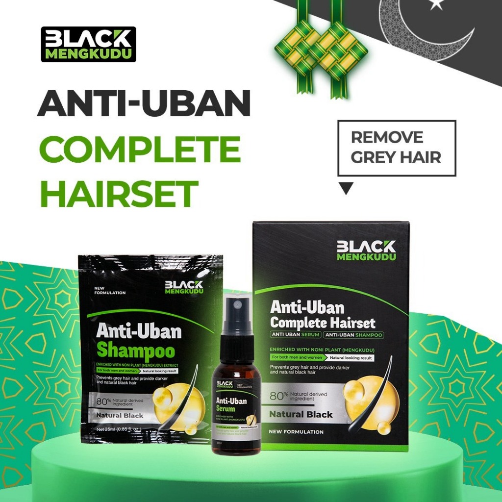 Black Mengkudu Anti Uban Rawat Rambut Hitam Original Shampoo Syampoo ...