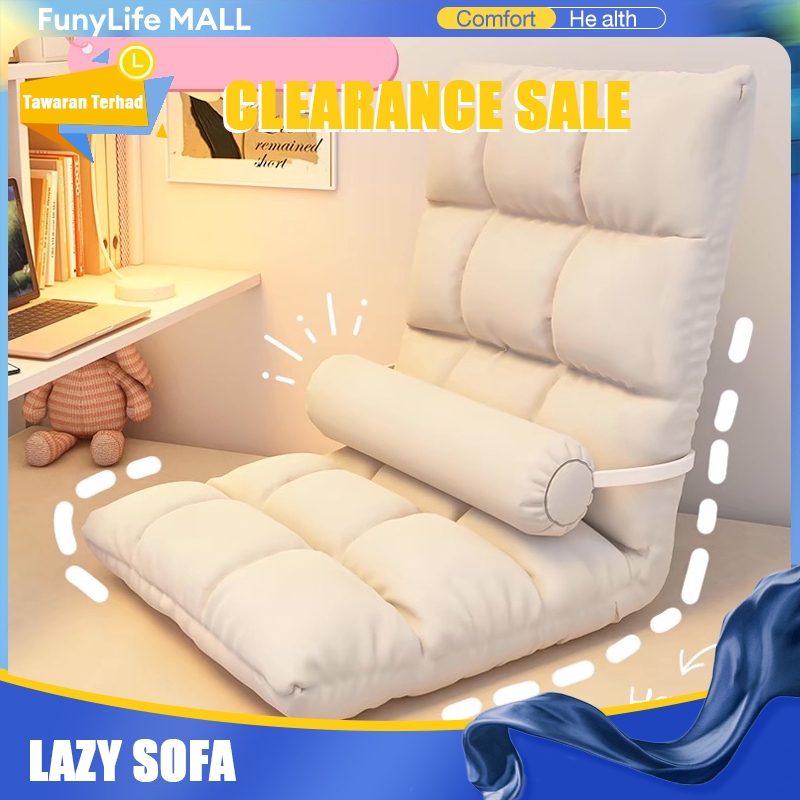 Funylife Foldable Lazy Sofa Recliner Adjustable Multipurpose Tatami ...