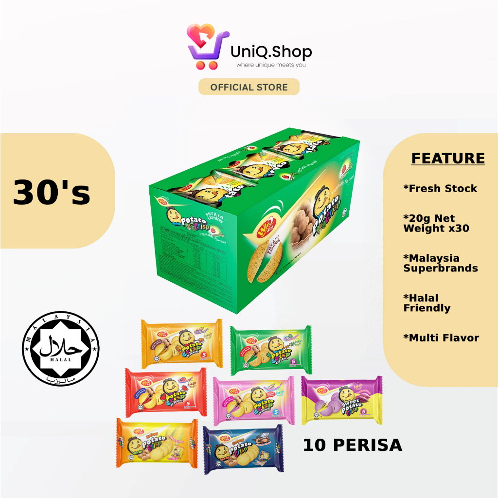 [New Stock] Win Win Potato Crisp 20G X 30’S | BBQ Tomato Curry Coffee ...