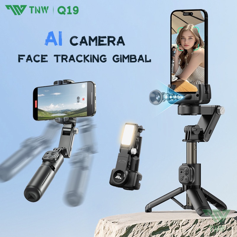 TNW Q19 Gimbal Stabilizer for Phone Face Tracking Selfie Stick Anti ...