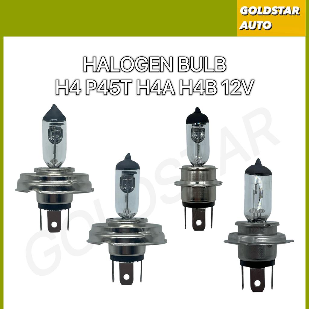 Halogen Headlight Bulb H4 P45T H4A H4B 12V 24V Headlamp for Motorcycles ...