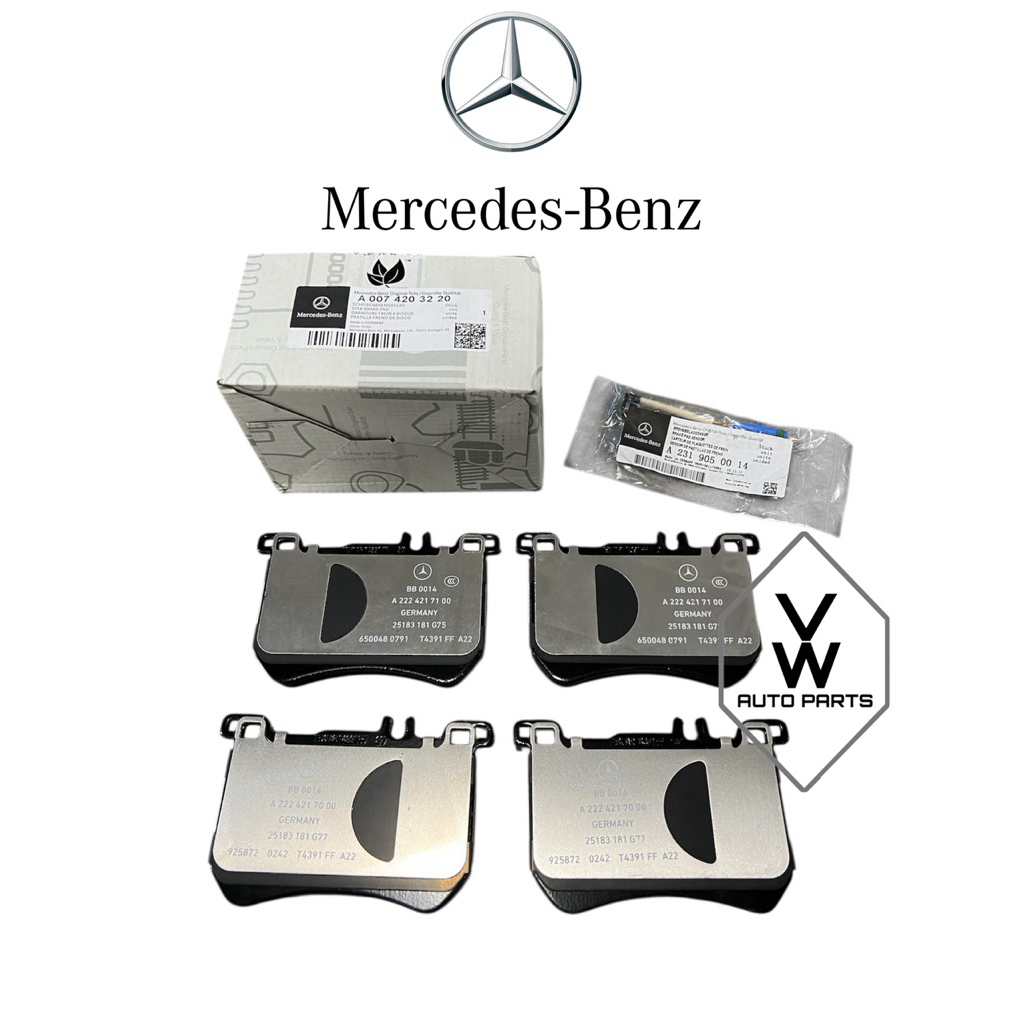 ( 100% ORIGINAL ) MERCEDES BENZ W222 S400 HYBRID FRONT DISC BRAKE PAD ...