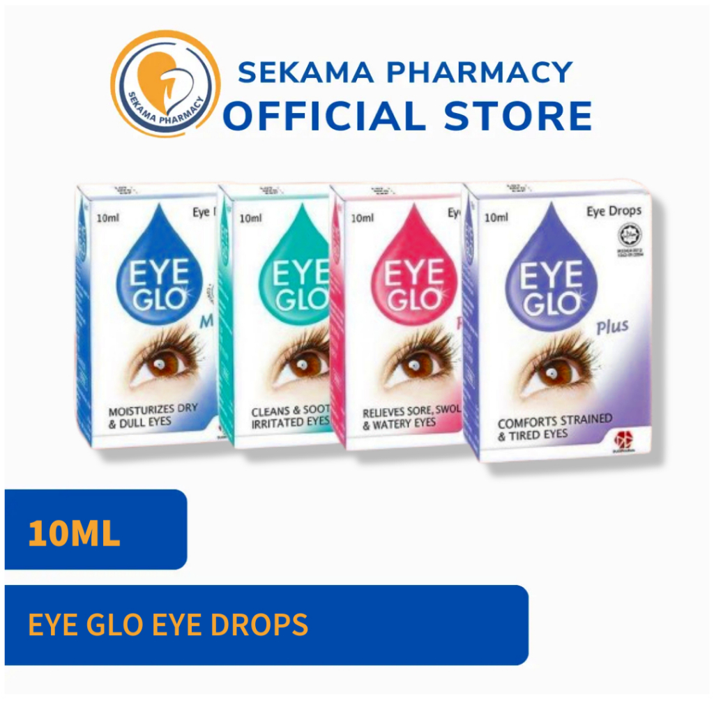 EYE GLO EYE DROP (PLUS/ REGULAR/ MOIST/ RELIEF)10ML | Shopee Malaysia