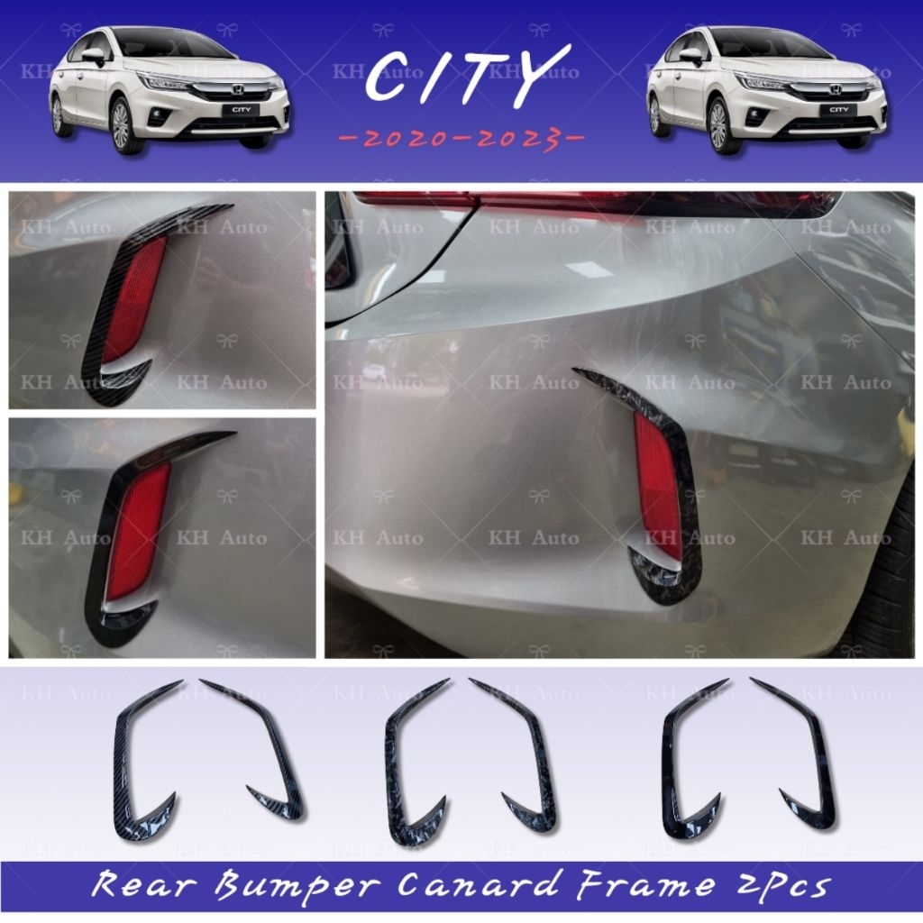 Honda City RS GN2 Sedan 2020-2023 Rear Bumper Canard Frame Carbon Car ...