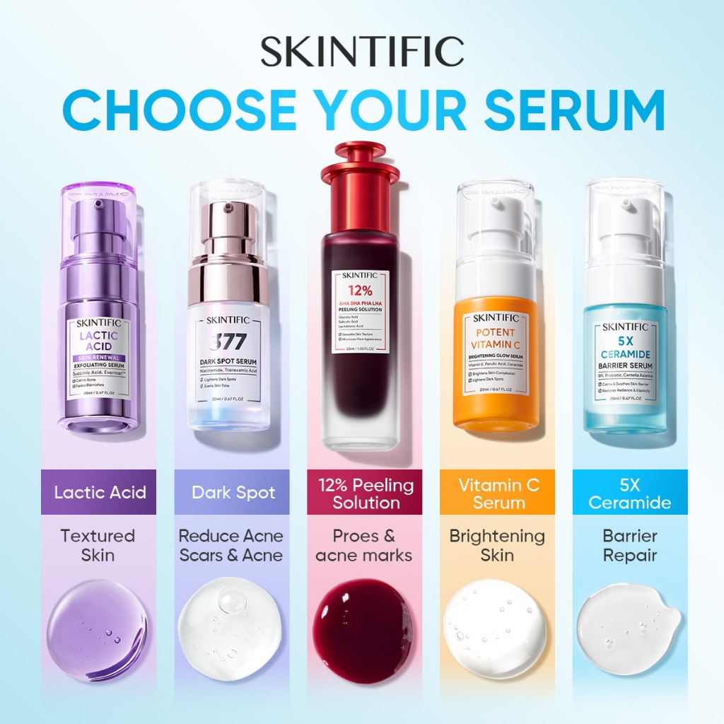 SKINTIFIC Serum Series Whitening/Glowing/Fade Dark Spot/Brightening ...