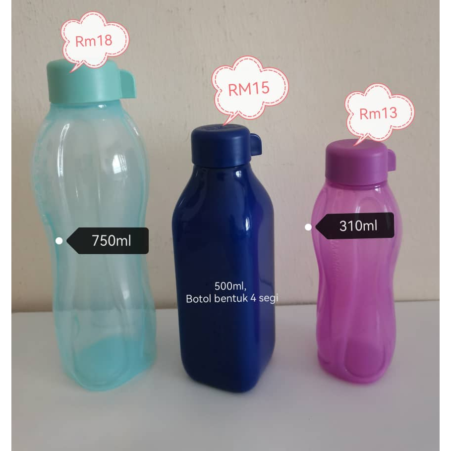 TUPPERWARE ECO BOTTLE 750ML, 500ML, 310ML | Shopee Malaysia