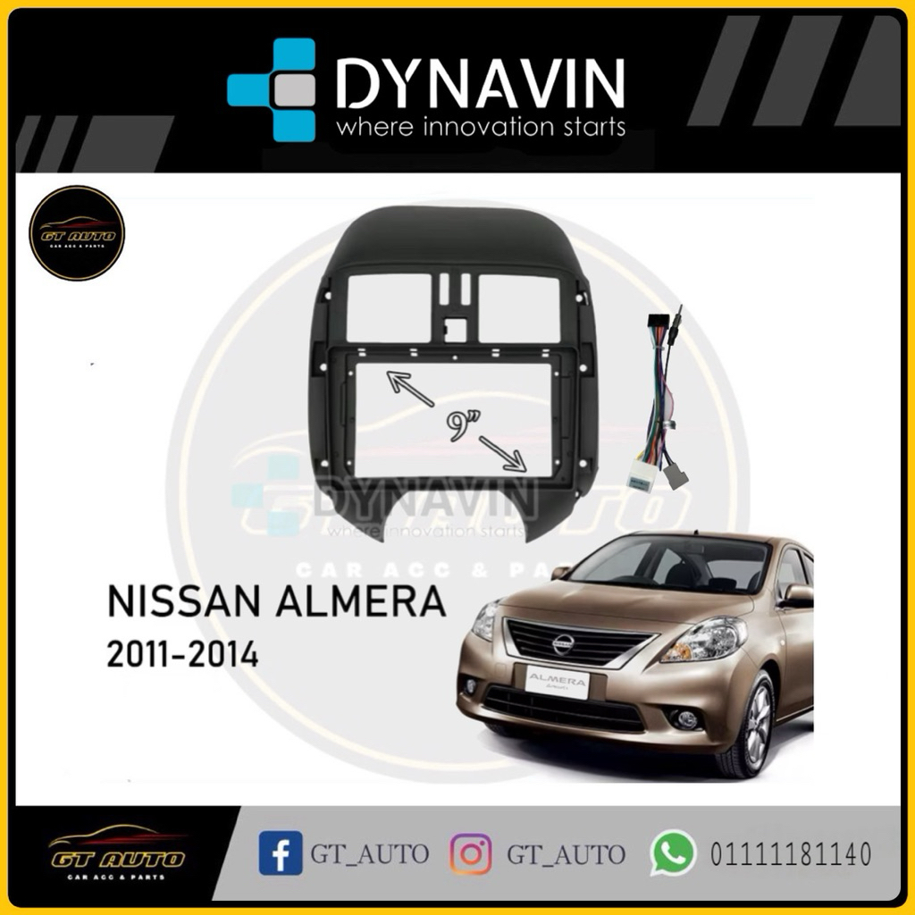 NISSAN ALMERA 2011-2014 ANDROID PLAYER CASING 9 INCH MATTLE BLACK WITH ...