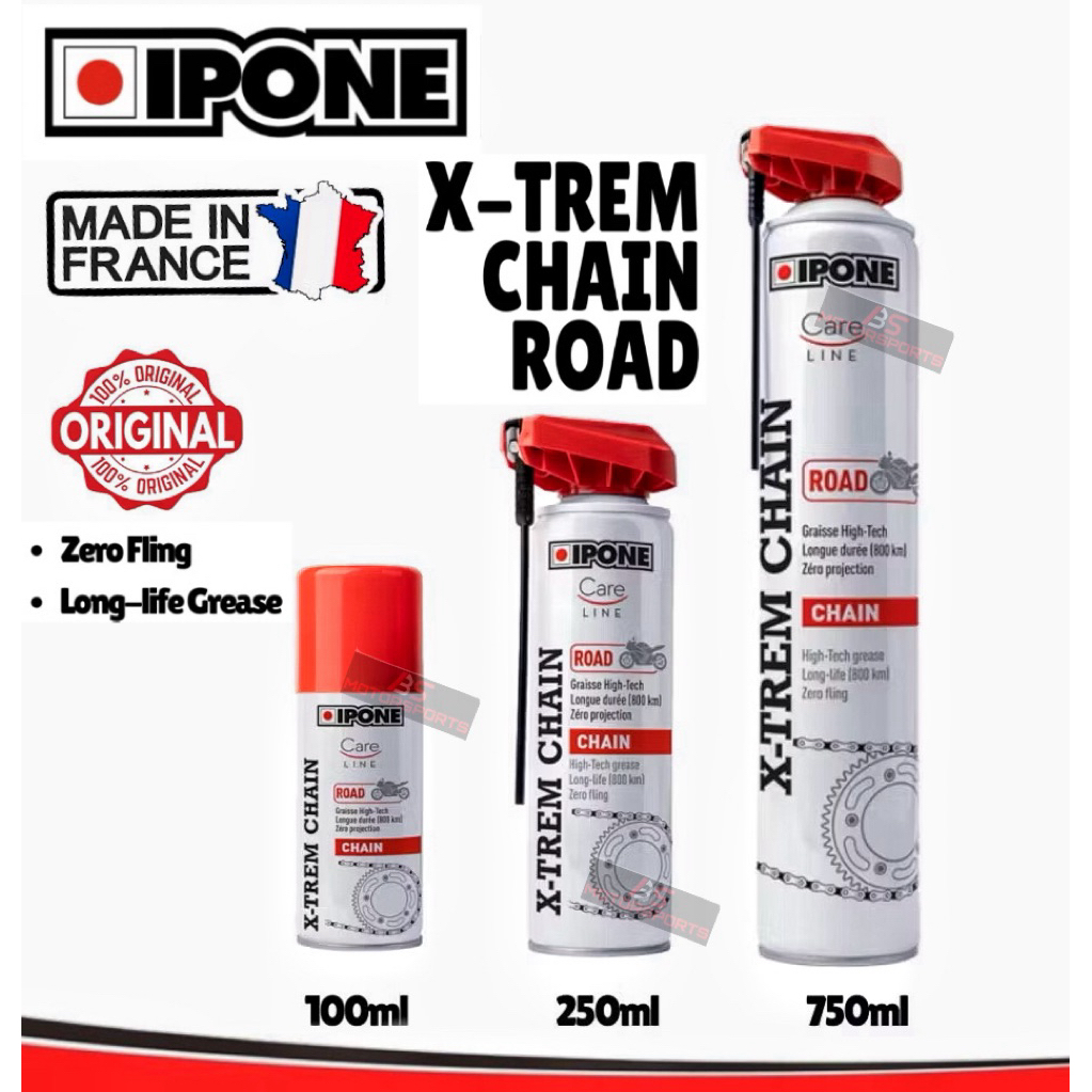 IPONE X-TREM CHAIN ROAD CHAIN LUBE SPRAY MINYAK RANTAI MOTOR IPONE ...