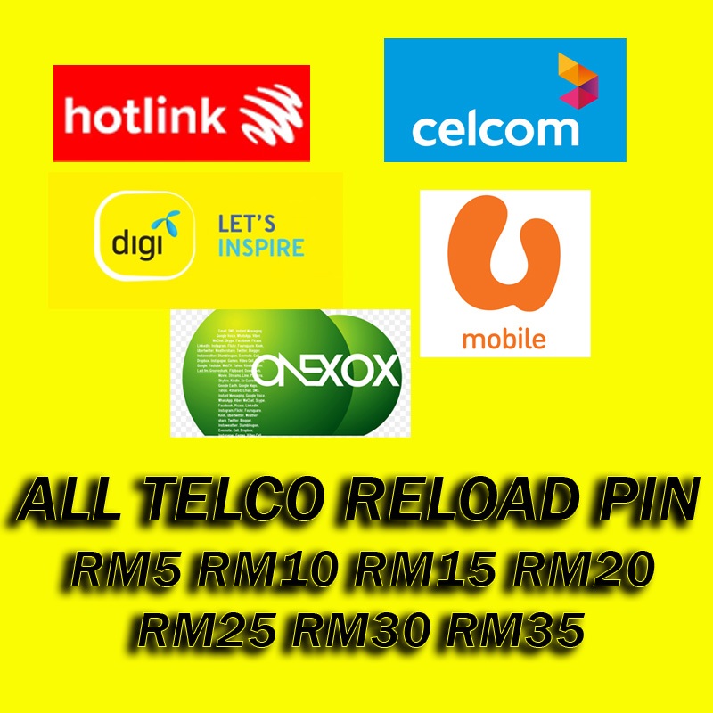 ALL Telco Reload PIN Top Up Semua Telco Reload PIN Top Up Maxis Hotlink ...