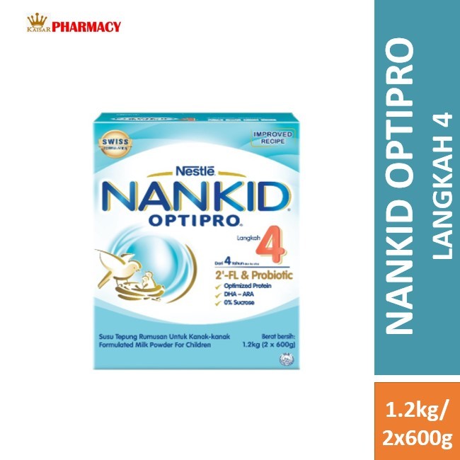 NESTLE NANKID OPTIPRO STEP 4 1.2KG (2X600G) ( exp 10/2025 ) | Shopee ...