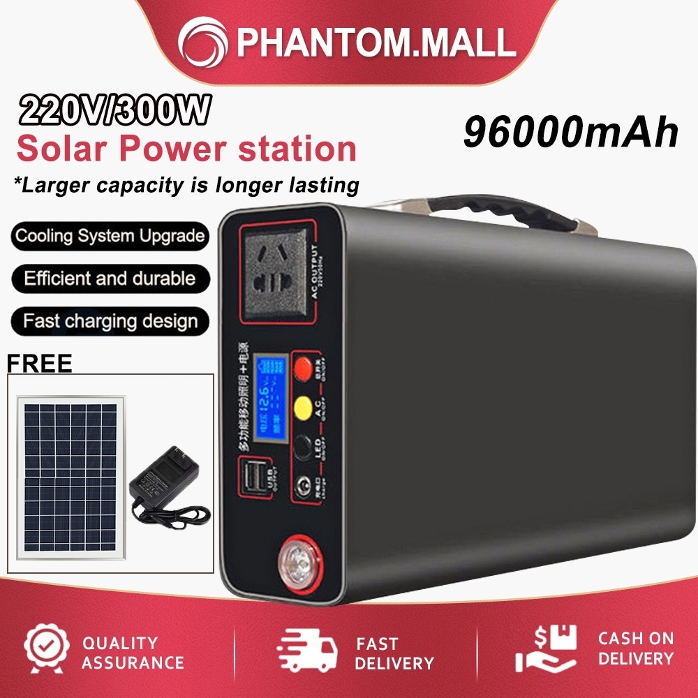 300W Portable Power Station Outdoor Generator For Camping Powerbank ...