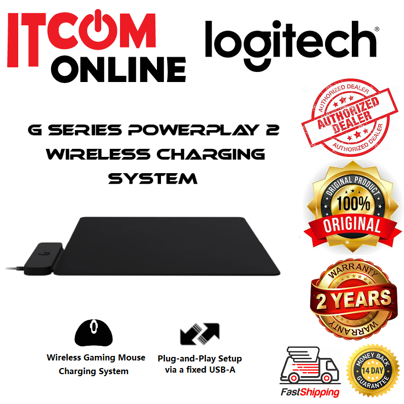 LOGITECH G POWERPLAY 2 WIRELESS CHARGING COMPATIBLE GAMING MICE MOUSE ...