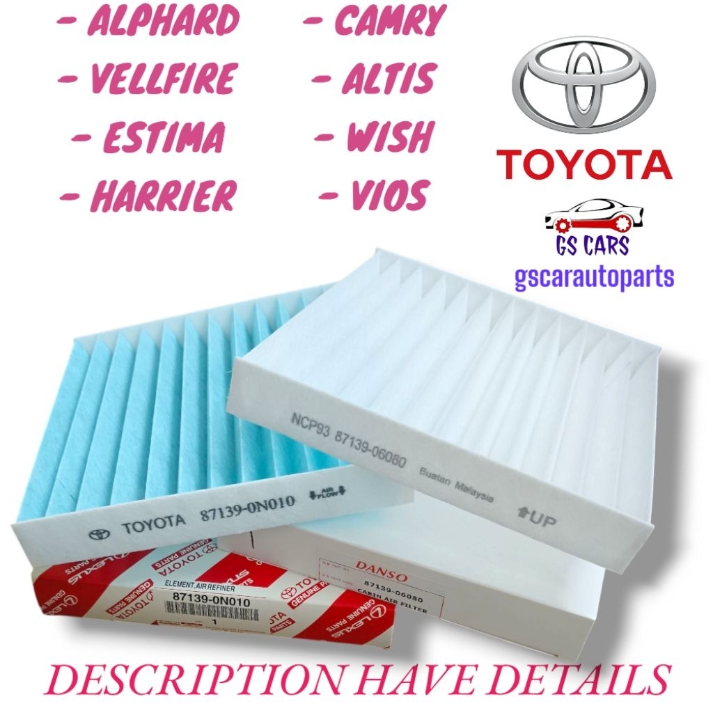 Toyota cabin filter air-cond filter alphard/vellfire/harrier/estima ...