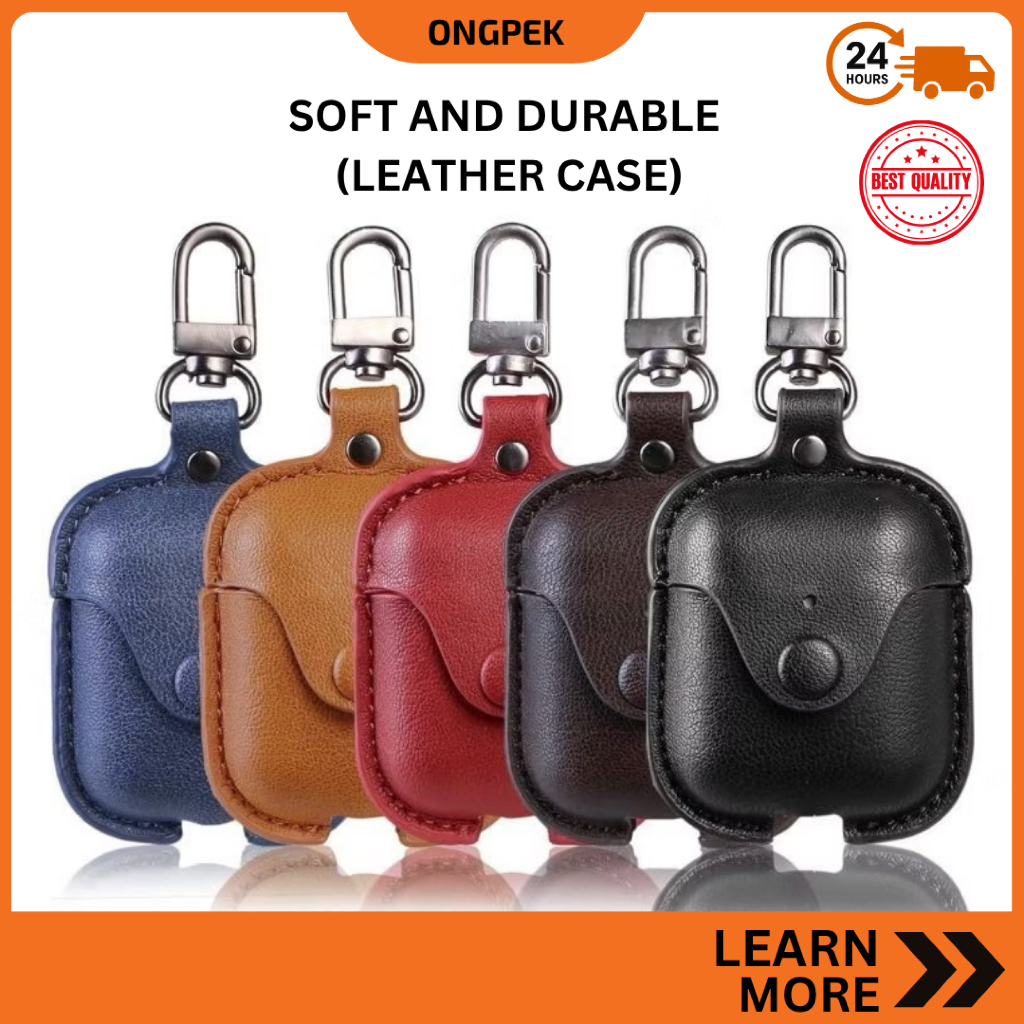 AirPods 1 2 3 4 Pro 2 Leather Case Full Coverage Protection Impact ...