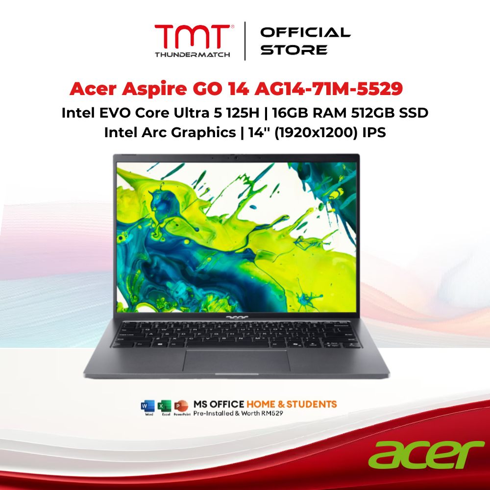 Acer Aspire GO 14 AG14-71M-5529 Laptop | Intel EVO Core Ultra 5 125H ...