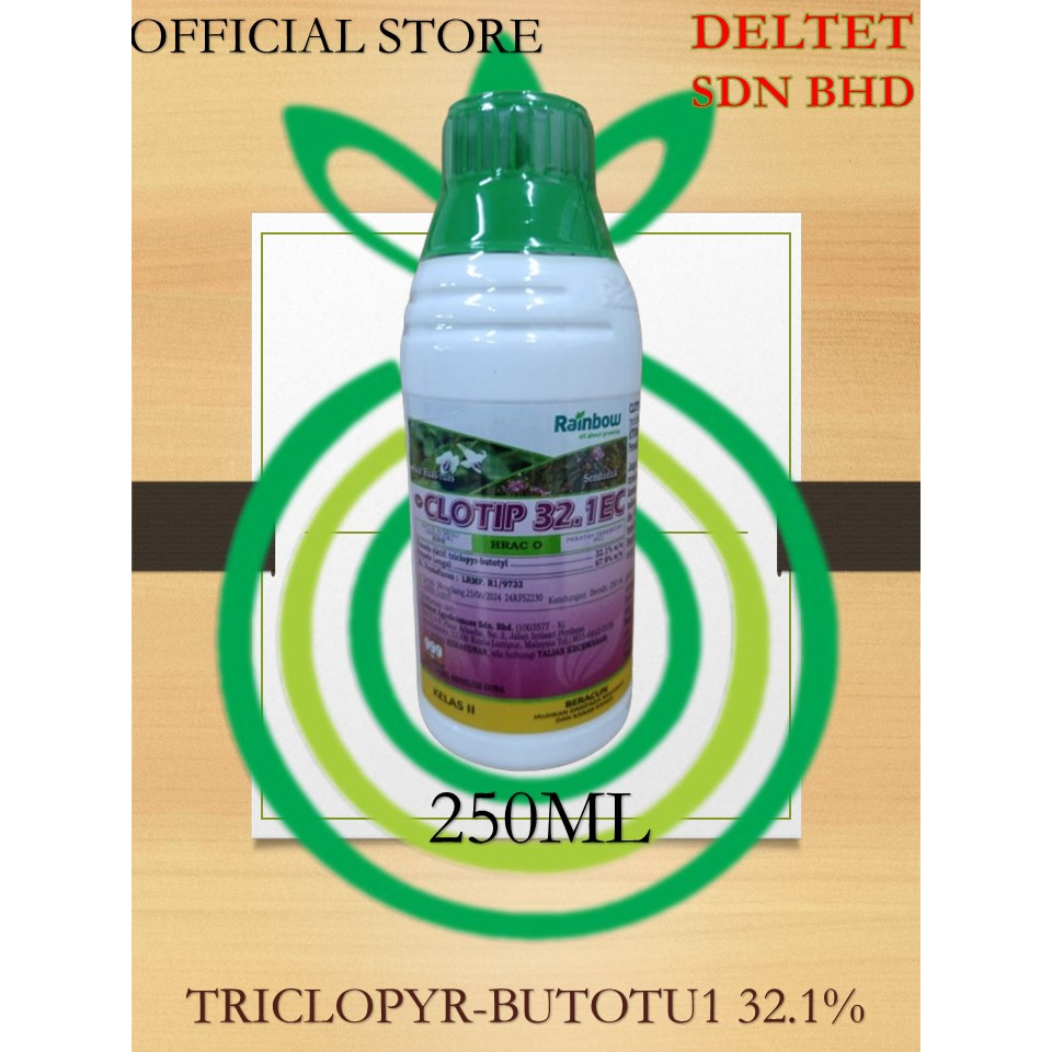 [250ML] CLOTIP 32.1EC - TRICLOPYR-BUTOTYL 32.1% / Sama dengan Garlon ...