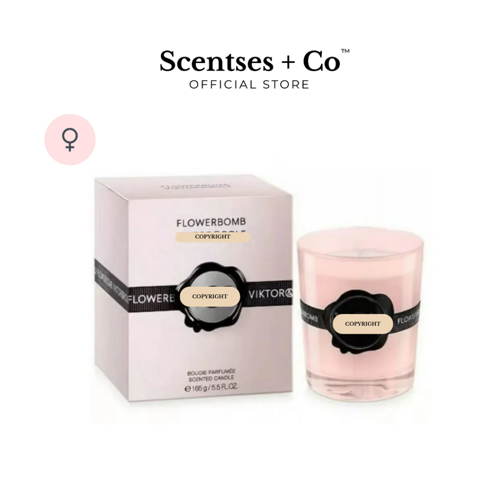 Viktor & Rolf Flowerbomb Scented Candle 165g | Original | Shopee Malaysia