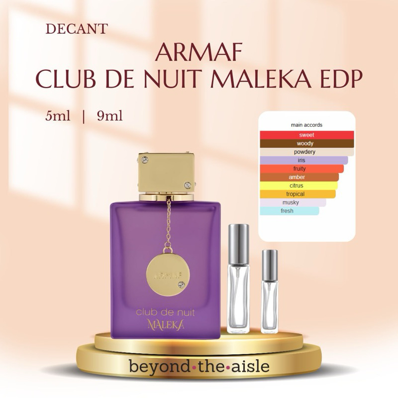 Armaf Club De Nuit Maleka EDP Decants | Shopee Malaysia