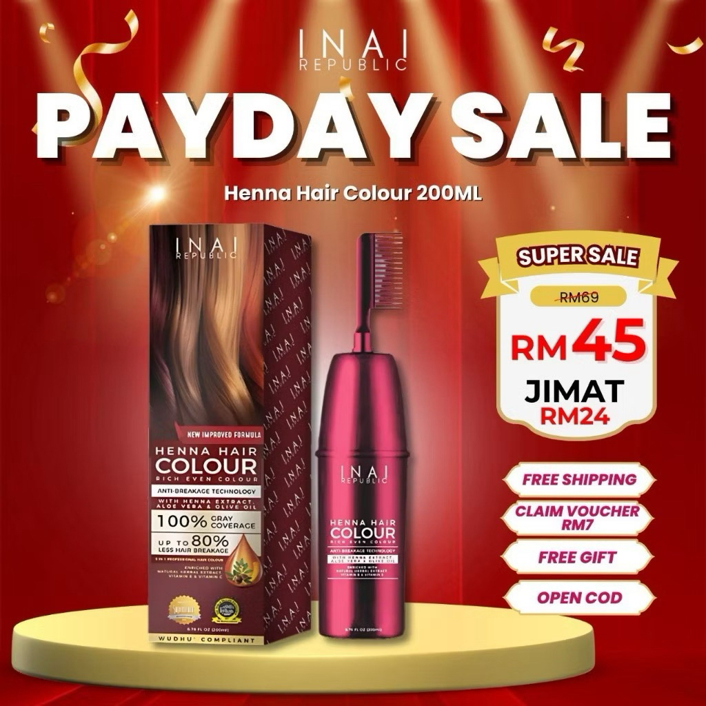 INAI PEWARNA RAMBUT - HENNA HAIR COLOUR | INAI REPUBLIC | TREATMENT ...