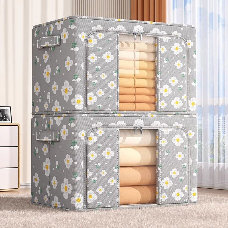 Oxford cloth Foldable Storage Box 160L large capacity wardrobe ...