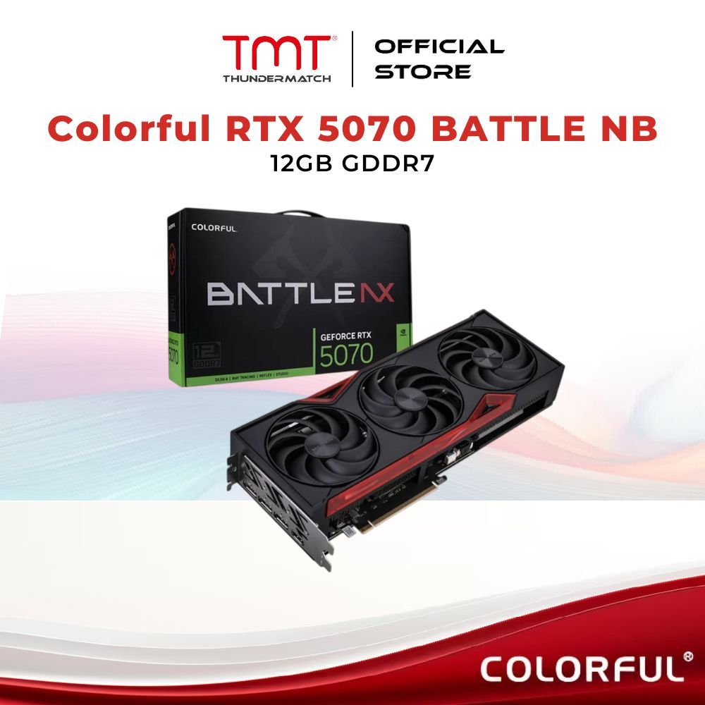 TMT Colorful GeForce RTX 5070 BATTLE NB EX 12GB-V 12GB GDDR7 Graphics ...