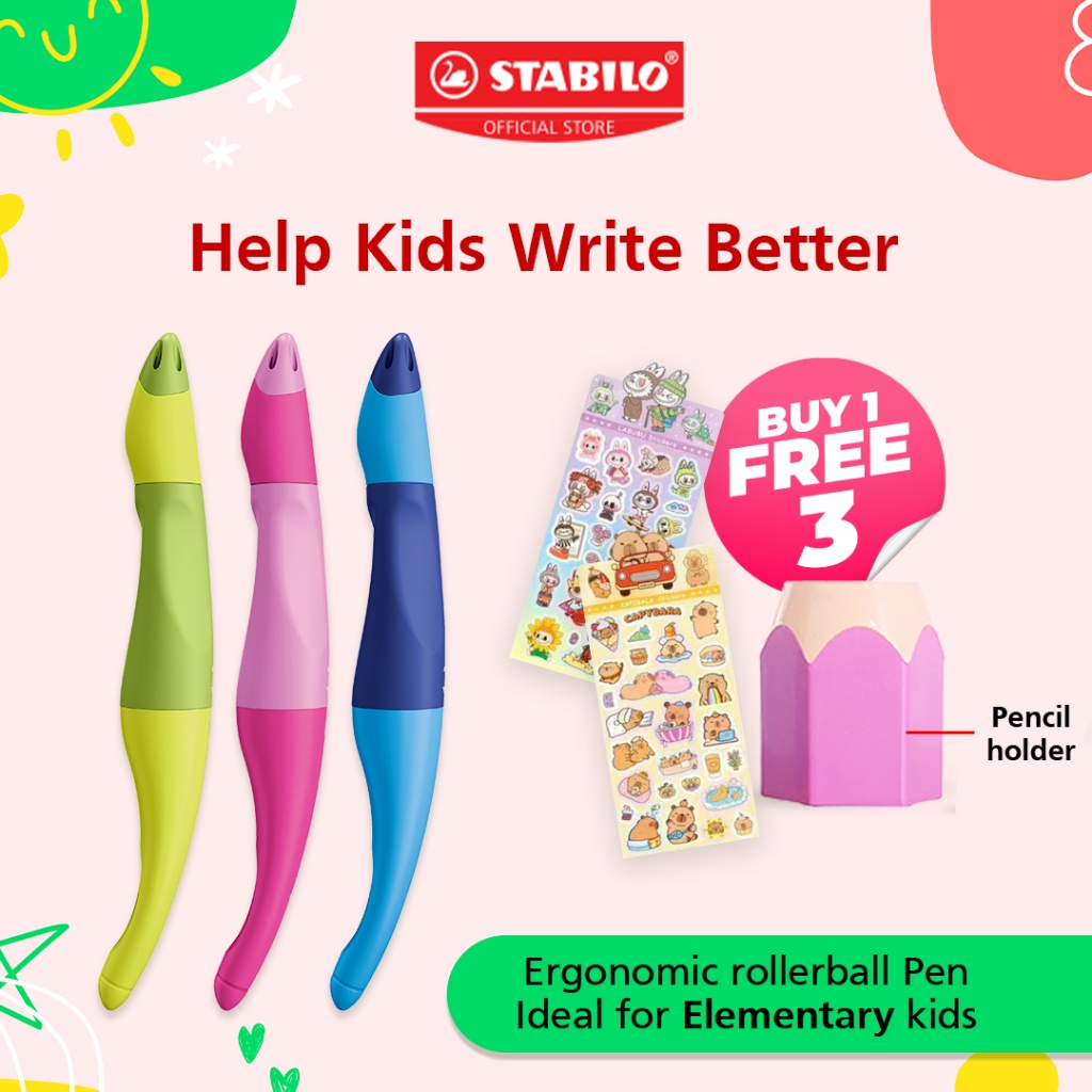 STABILO EASYoriginal Rollerball Pen Ergonomic Left & Right Handers ...