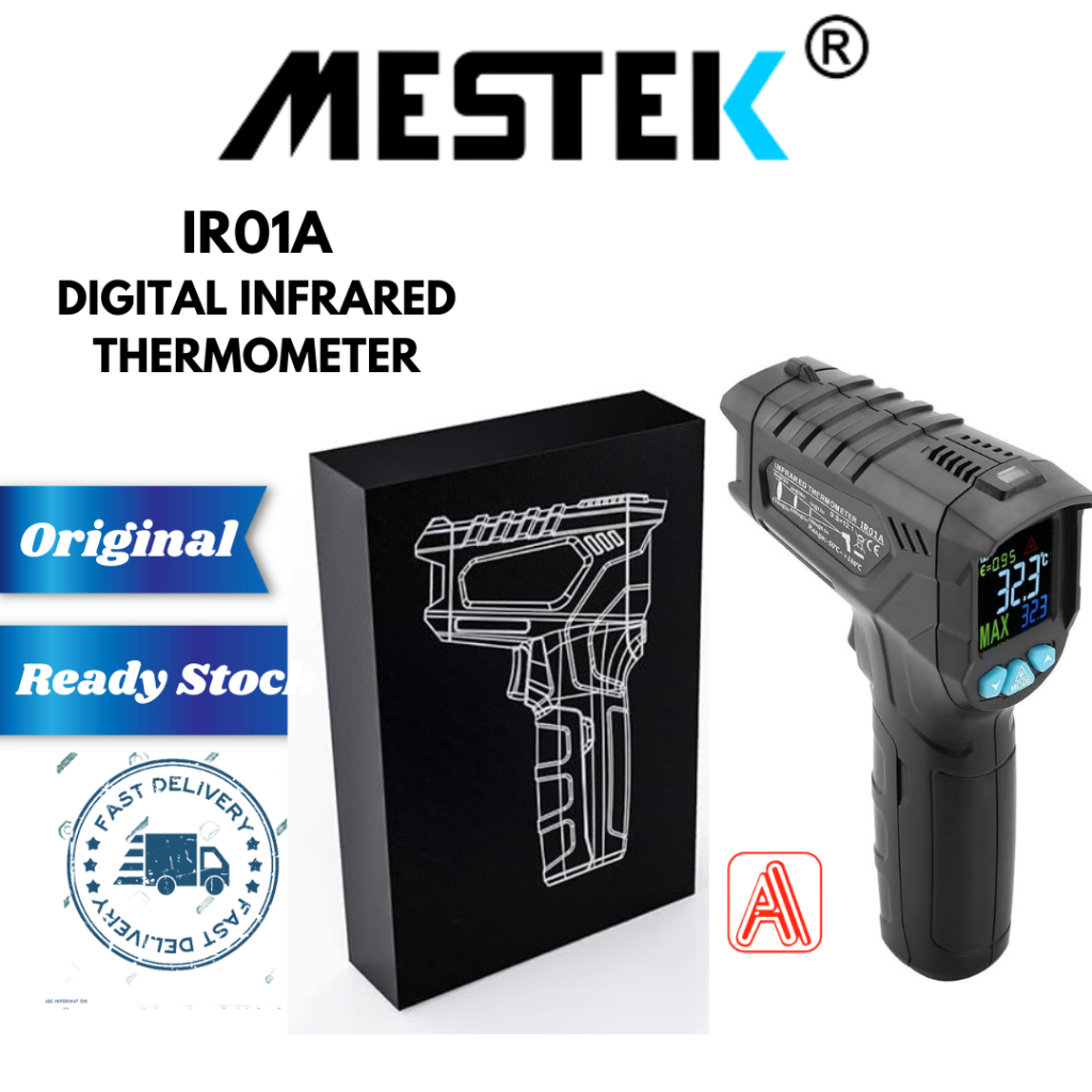 MESTEK IR01A( -50~380℃ ) / Smart Sensor AR320 -32~380℃ (-26~716℉) Infrared Thermometer ...