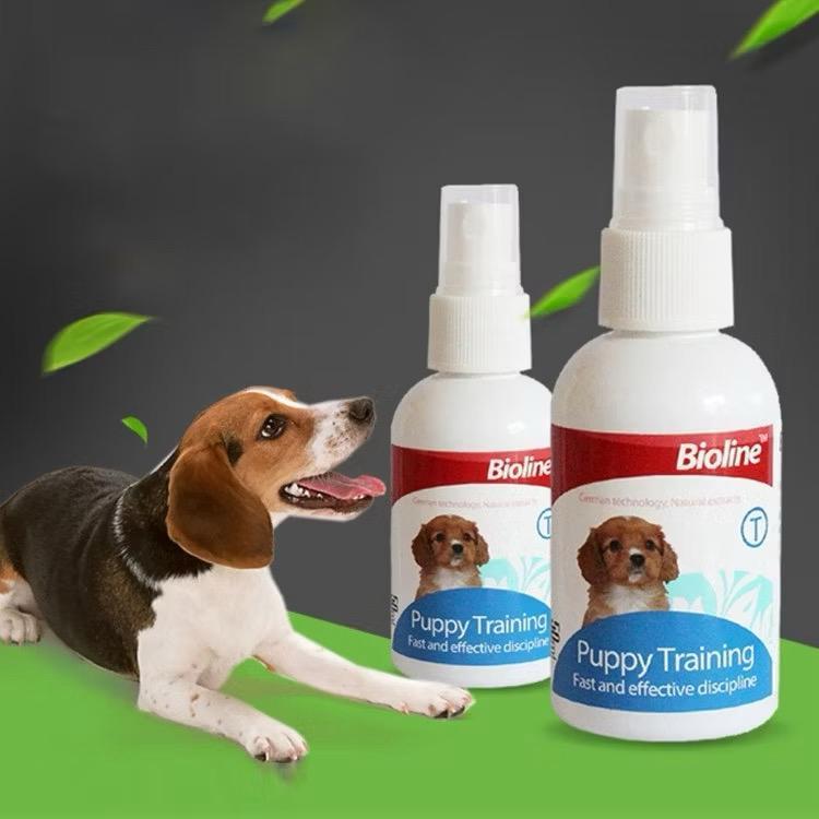 Bioline Puppy Training / Pet Potty Training Puppy Trainer Spray 50ml ...