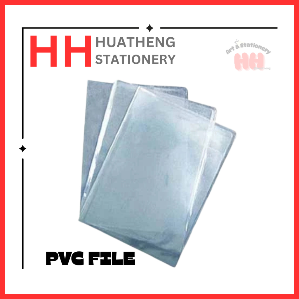 [1PC] A4 Clear Folder File PVC Document Clear Folder / L Shape / U Shape / C Shape (A4 Size ...