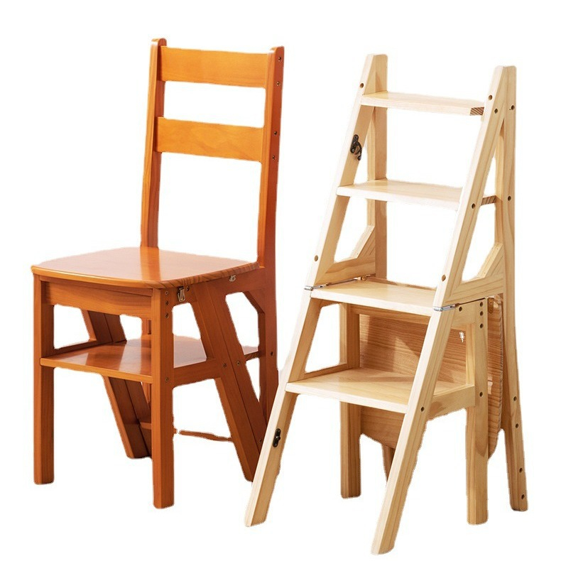 Household Ladder Chair Folding Dual-use Climbing Step Ladder Multi ...