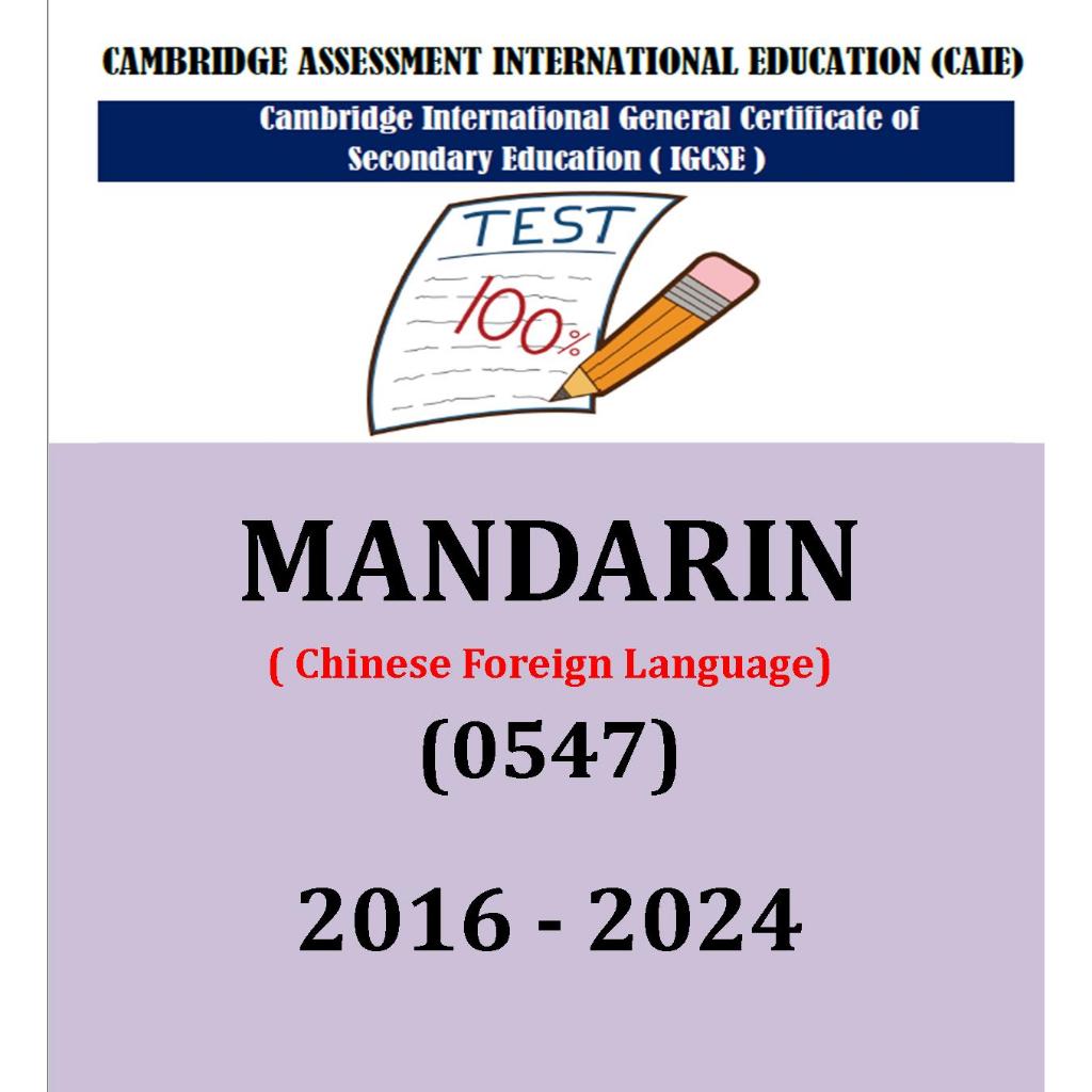 Igcse Past Year Papers Chinese foreign language ( Mandarin ) (P1, 2,3,4,) | Shopee Malaysia