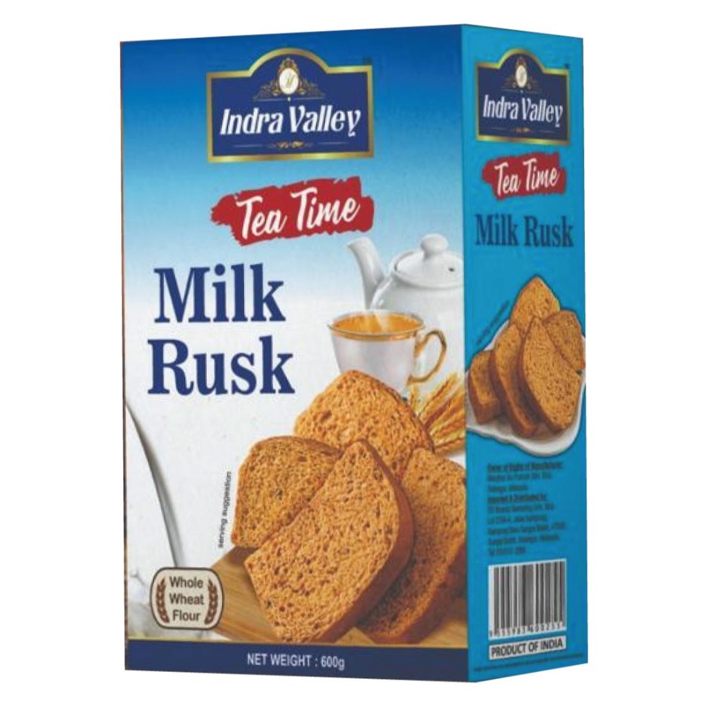 INDRA VALLEY MILK RUSK 600gm | Shopee Malaysia