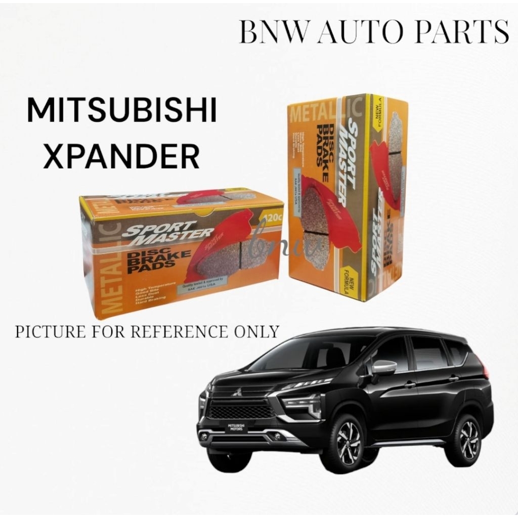 SPORT MASTER FRONT BRAKE PAD FOR MITSUBISHI XPANDER 2018+ D6168 ...