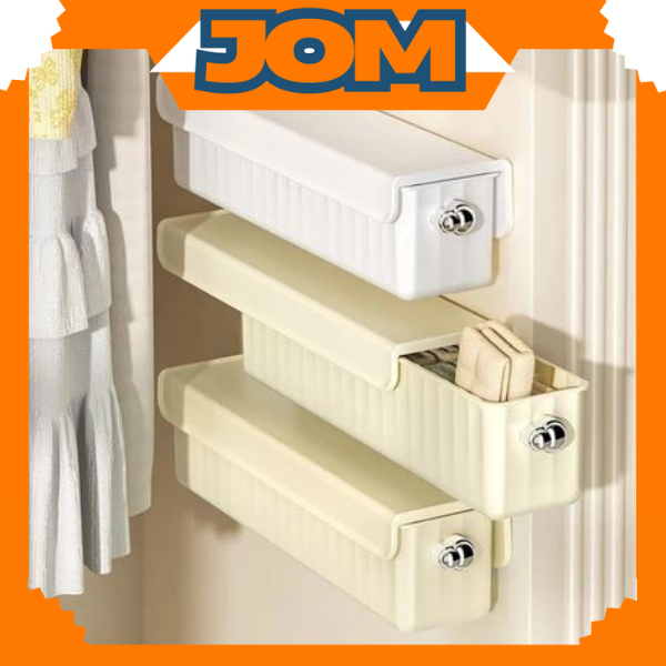 Socks Storage Box, Plastic Punch Free Wall Mounted Underwear Storage ...