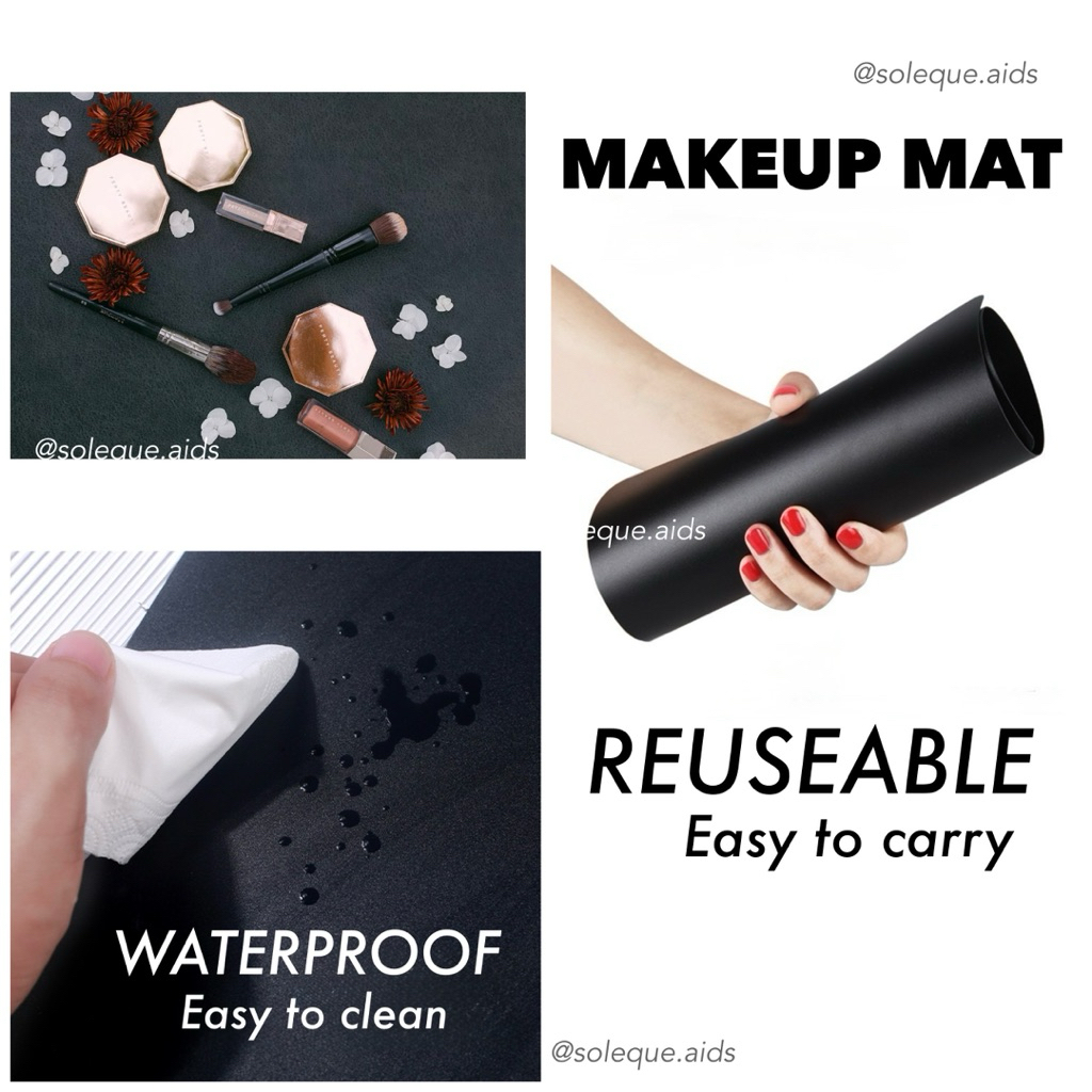 MAKEUP MAT MAKEUP PLACE MAT ALAS LETAK BARANG MAKEUP | Shopee Malaysia
